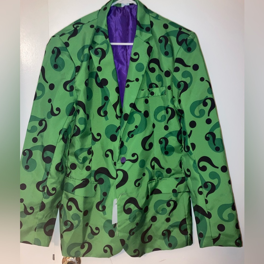 The Riddler Batman Villain Halloween Men’s Sz Medium … - Gem